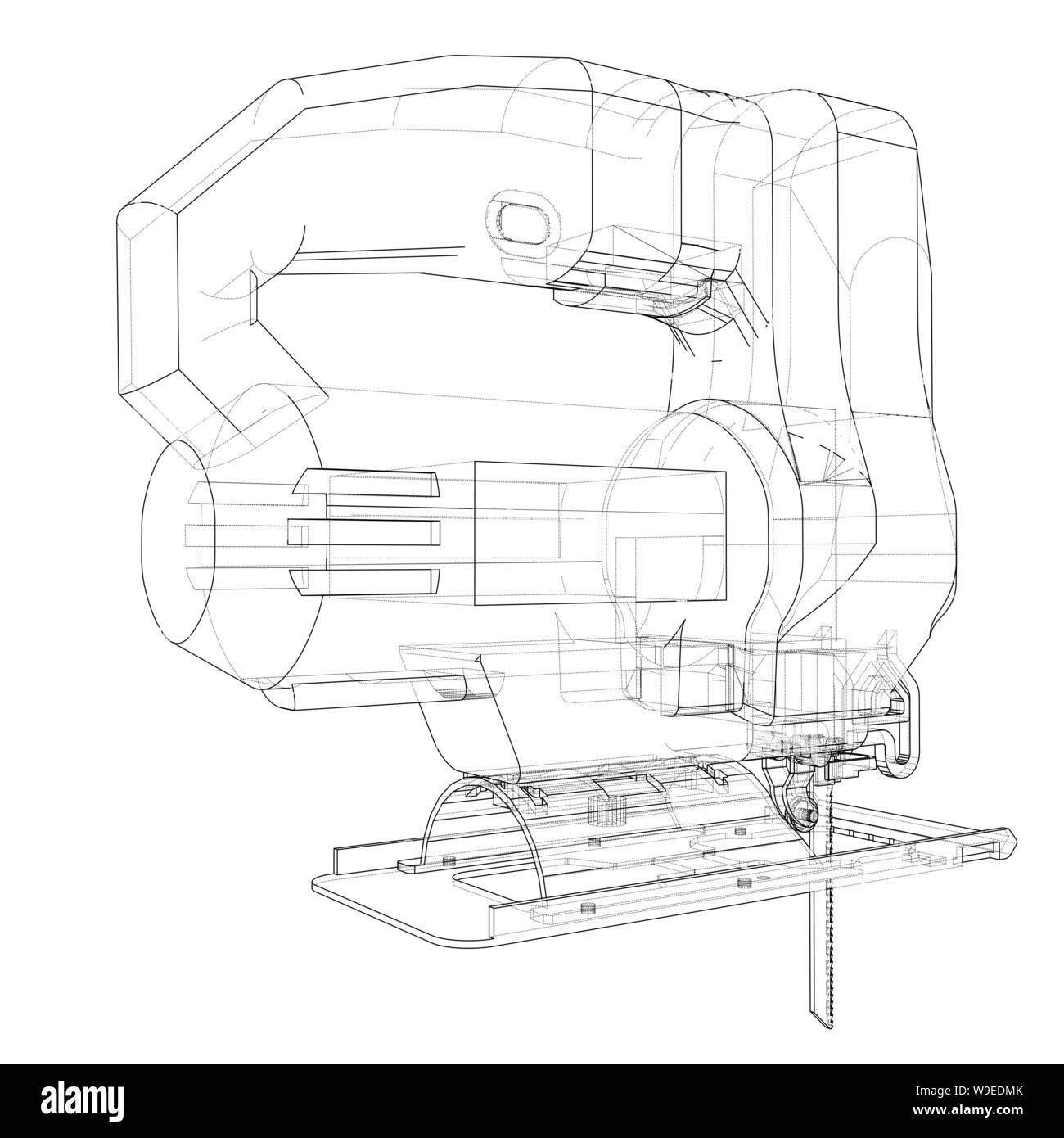 Outline Jig saw. Vector Stock Vector Image & Art - Alamy