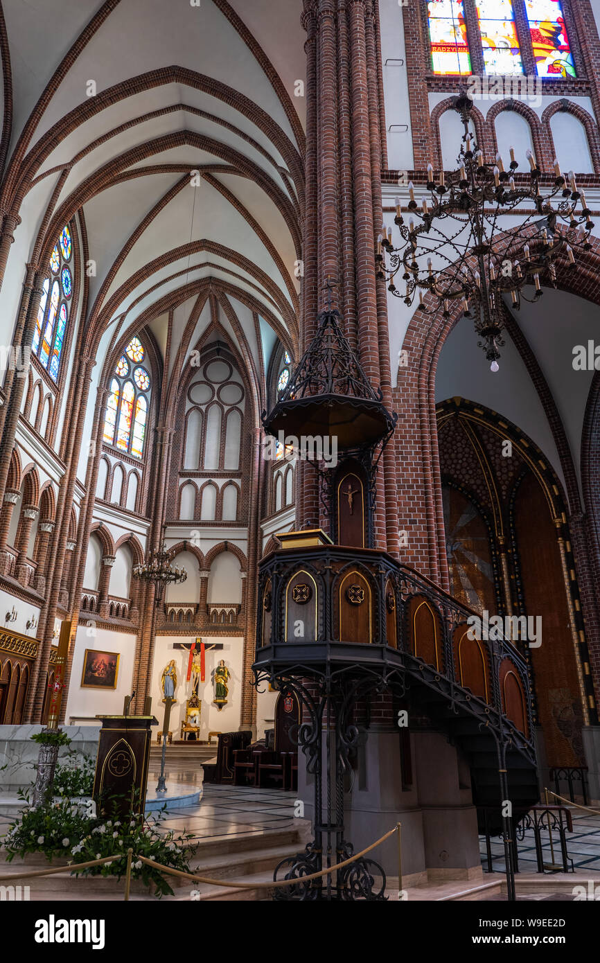 Pulpit in Cathedral of St. Michael the Archangel and St. Florian the ...