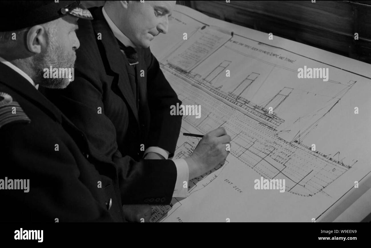 London. UK. Laurence Naismith as Edward J. Smith (Captain of the ...