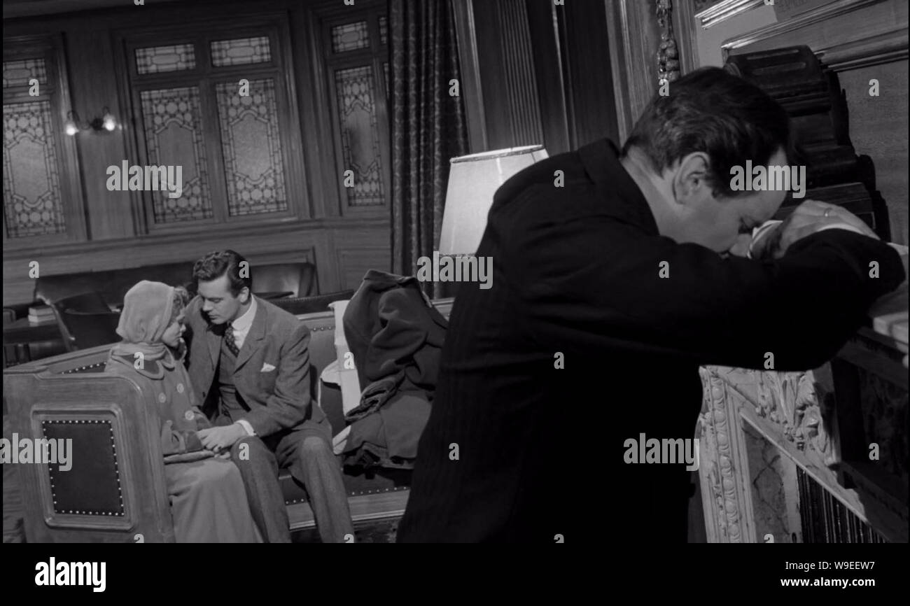 London. UK. Ronald Allen and Jill Dixon (playing a composite characters ...