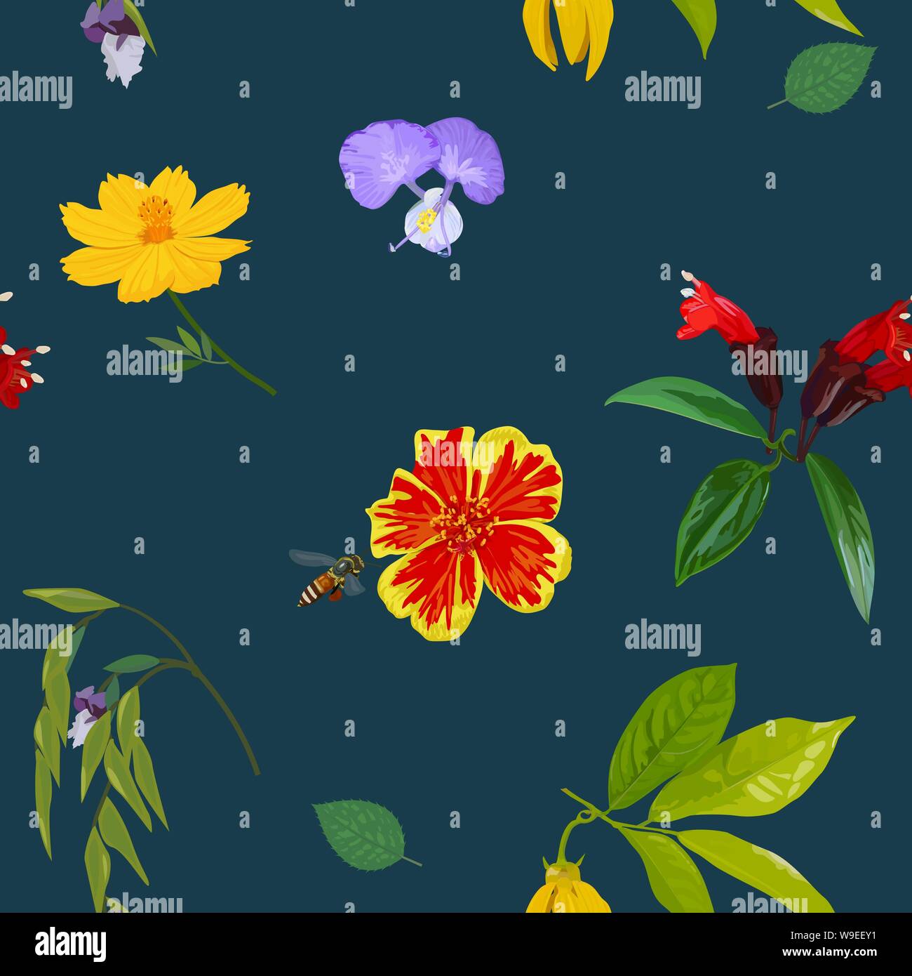 Realistic flower hi-res stock photography and images - Alamy