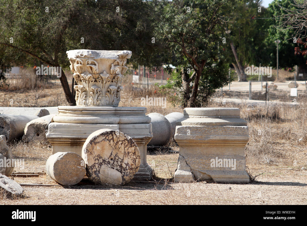 Roman ruins in the park, Ashkelon, Israel Stock Photo - Alamy