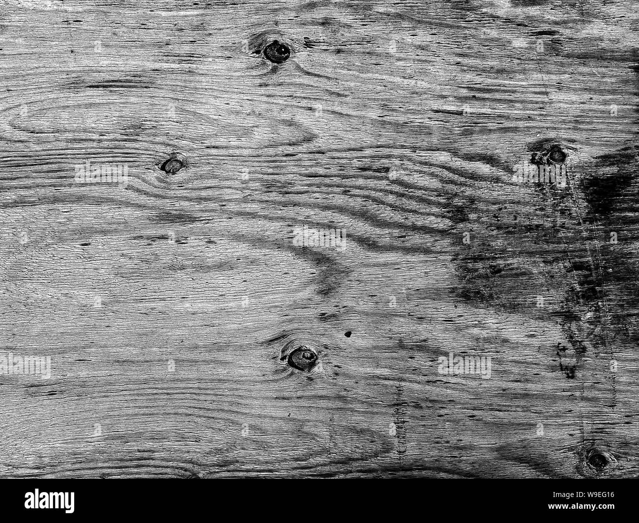 Seamless tileable wood texture Black and White Stock Photos & Images ...