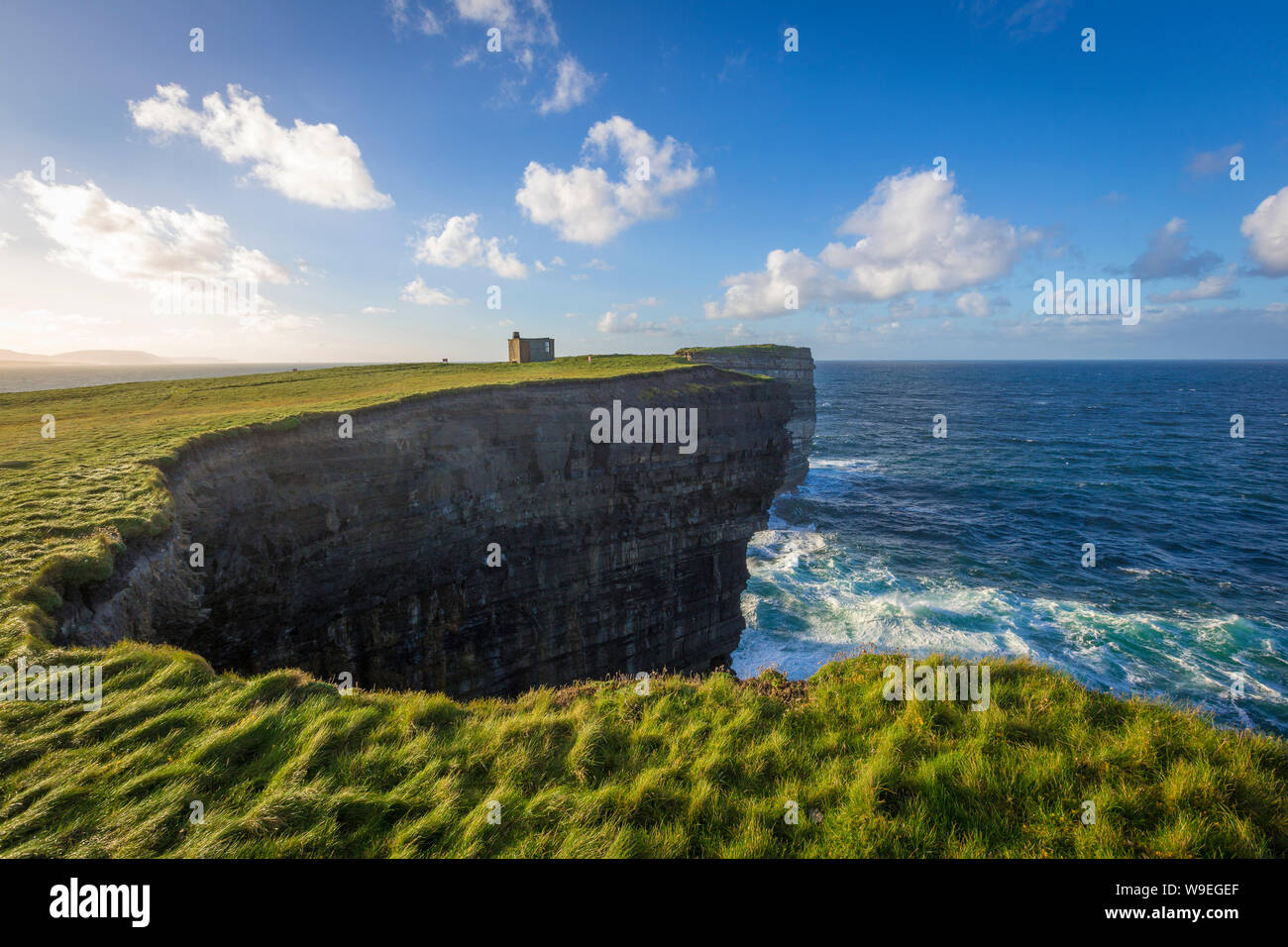 spectacular cliffs at Downpatrick Head, Co Mayo, Ireland Stock Photo ...