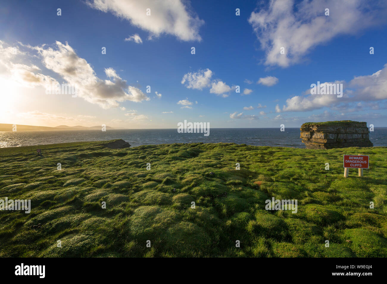 spectacular cliffs at Downpatrick Head, Co Mayo, Ireland Stock Photo ...