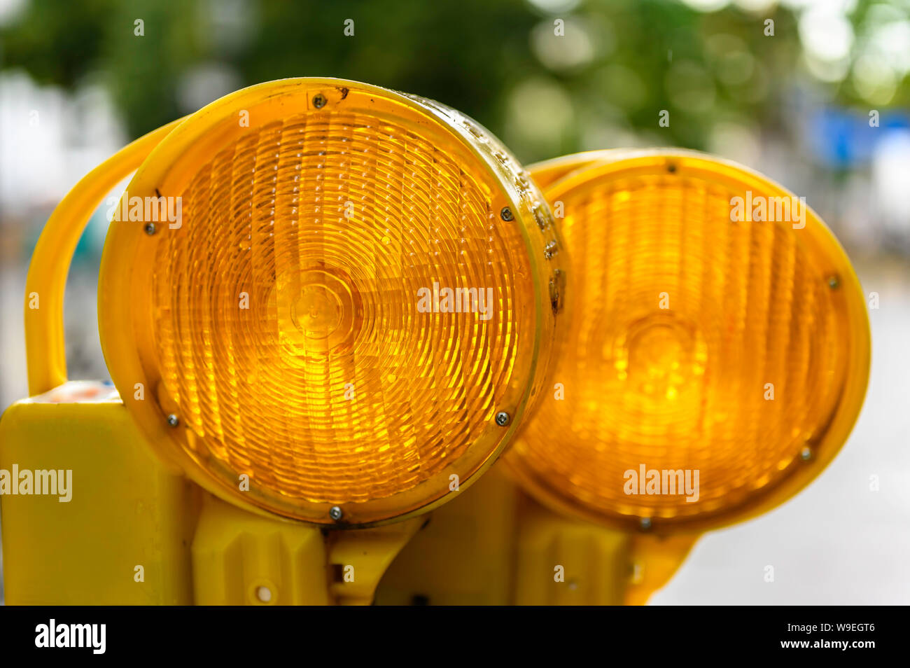 Orange hazard lights hi-res stock photography and images - Alamy
