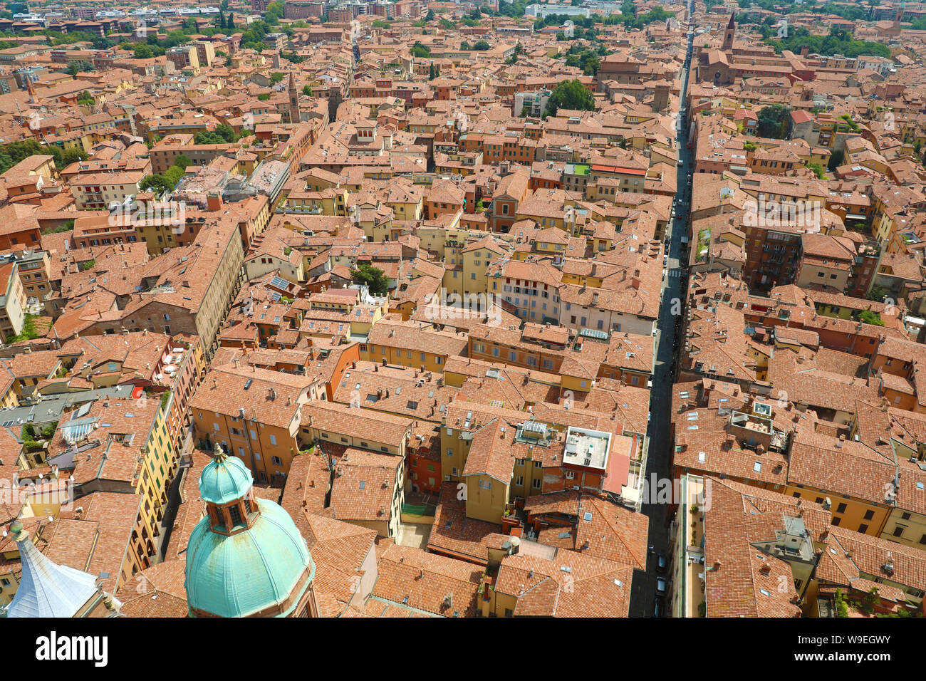 Amazing Bologna Aerial Cityscape. Beautiful view of the italian ...