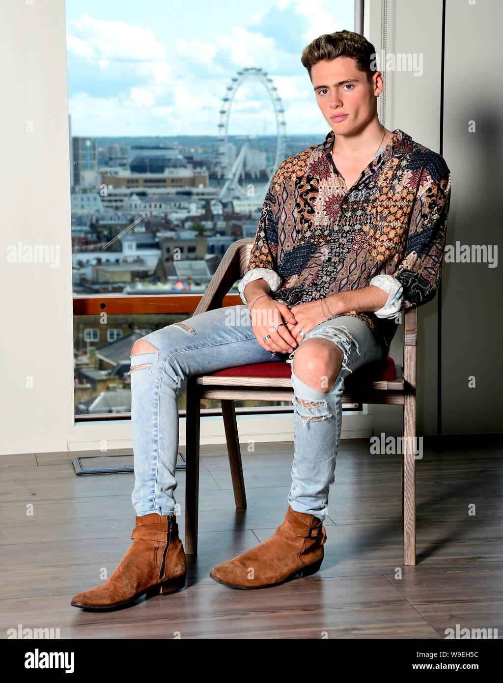 Angus Findlay is pictured as the Made in Chelsea cast came together ...