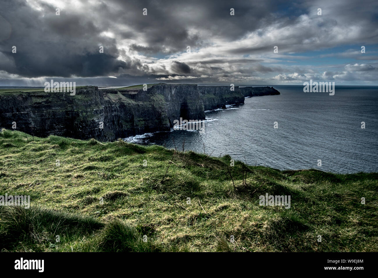 Famous Cliffs of Moher shore in Ireland Stock Photo - Alamy