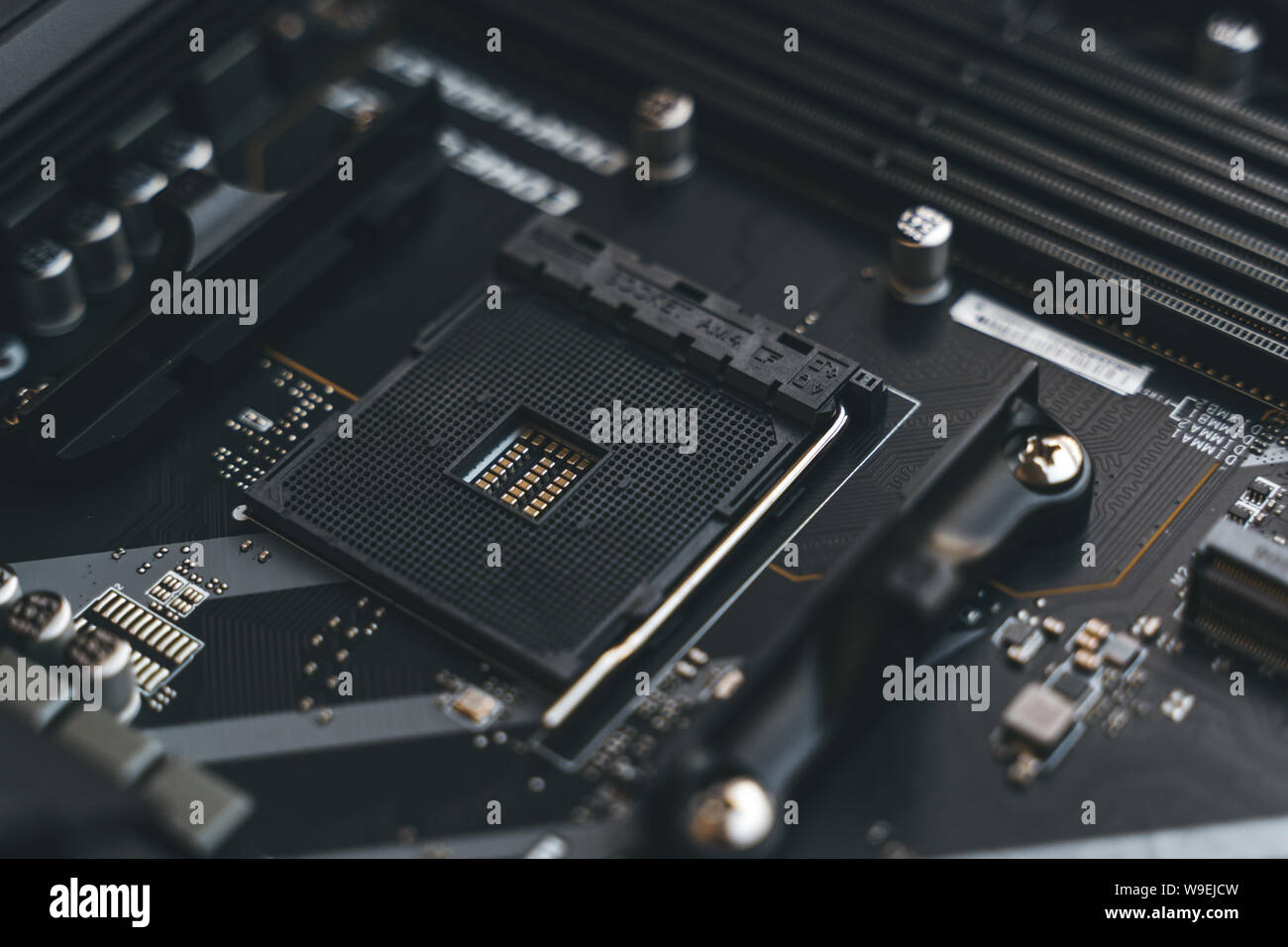 MSI X570 motherboard. New Zen 2, 7 nanometer desktop CPU by AMD. Very ...