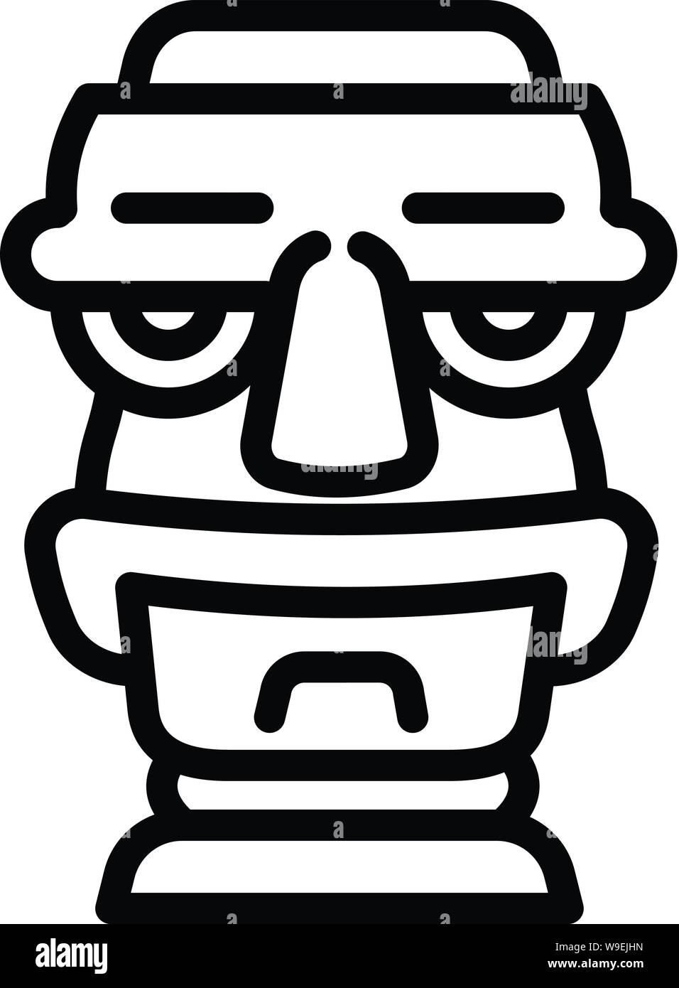 Antique idol icon. Outline antique idol vector icon for web design ...