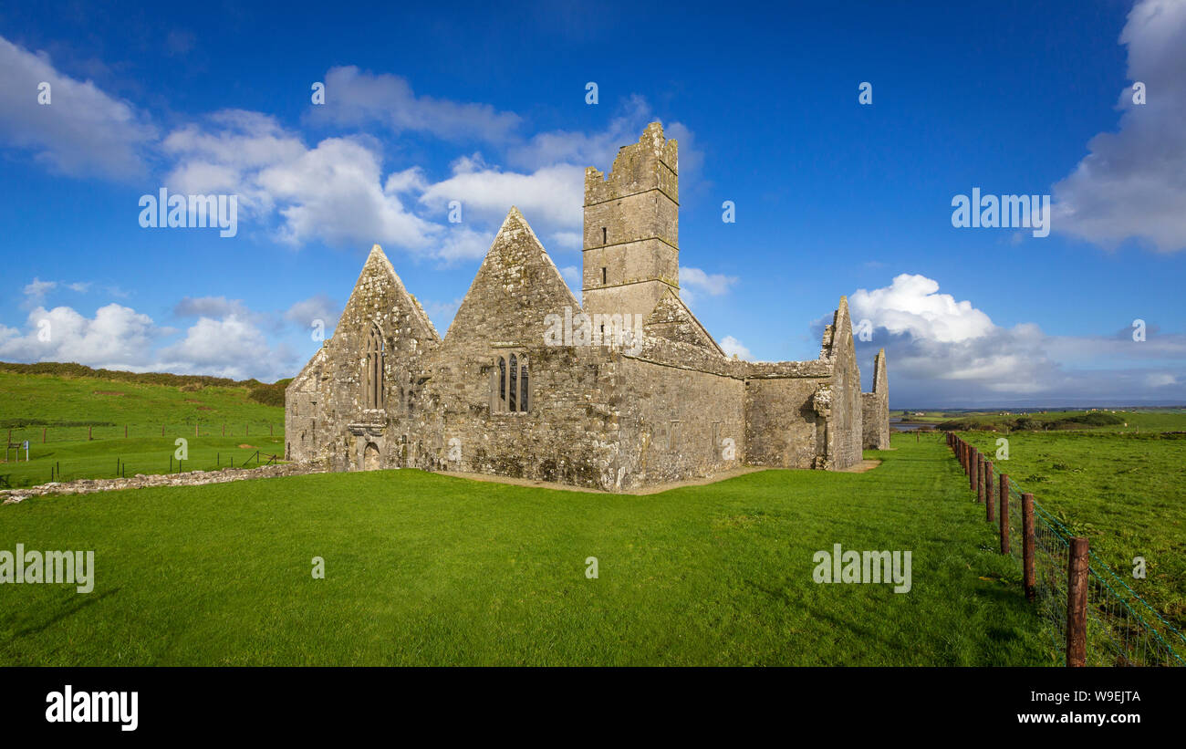 old Moyne Abbey near Killala, Co Mayo, Ireland Stock Photo - Alamy