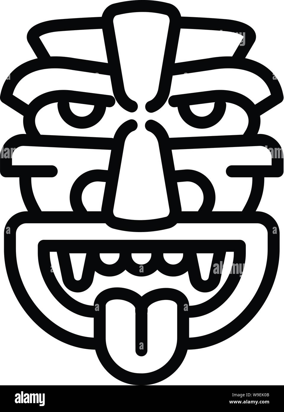 Old idol icon. Outline old idol vector icon for web design isolated on ...