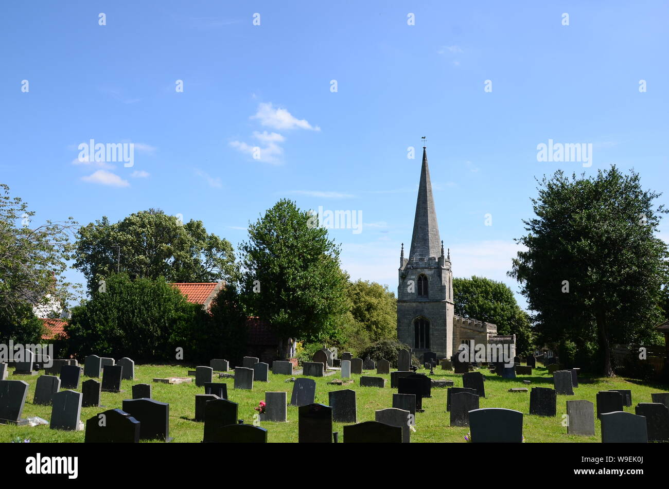 St Wilfrid's Church in the village of Scrooby, North Nottinghamshire ...