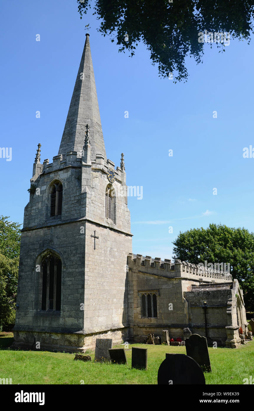 St Wilfrid's Church in the village of Scrooby, North Nottinghamshire ...