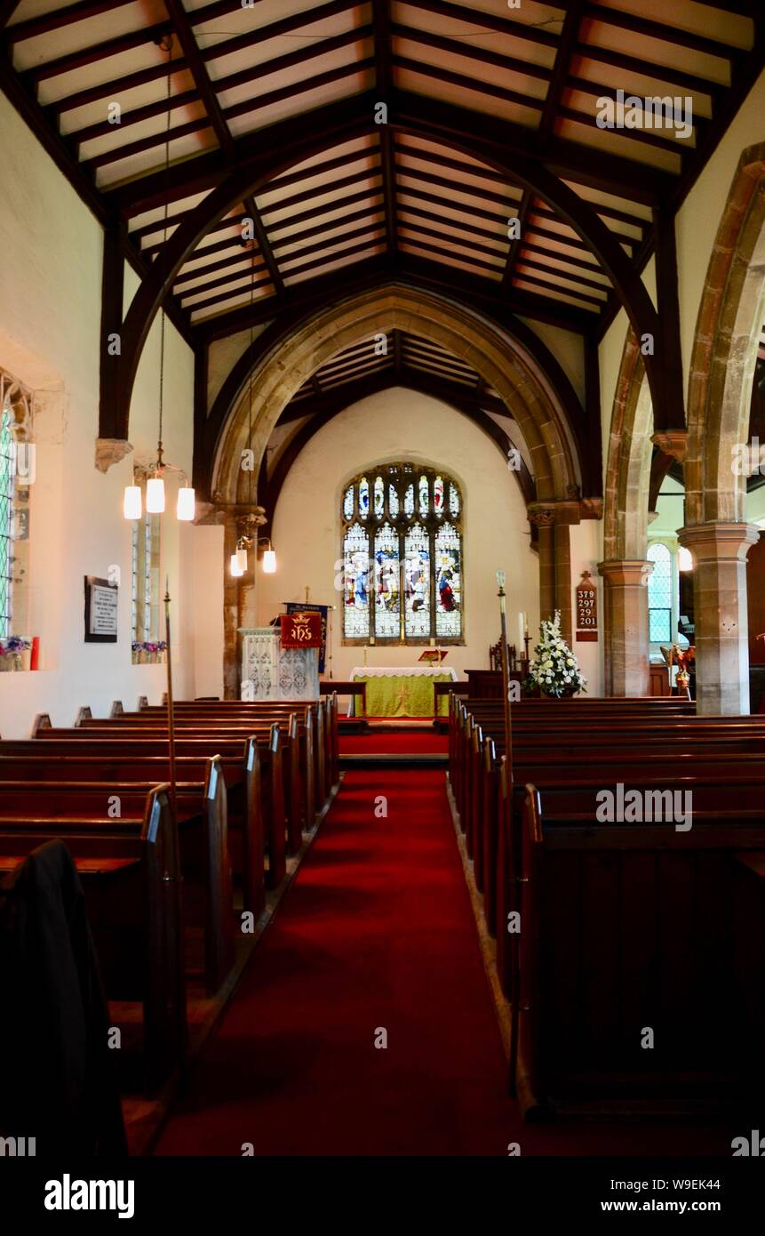 Interior of St Wilfrid's Church, Scrooby, Nottinghamshire. Mayflower ...