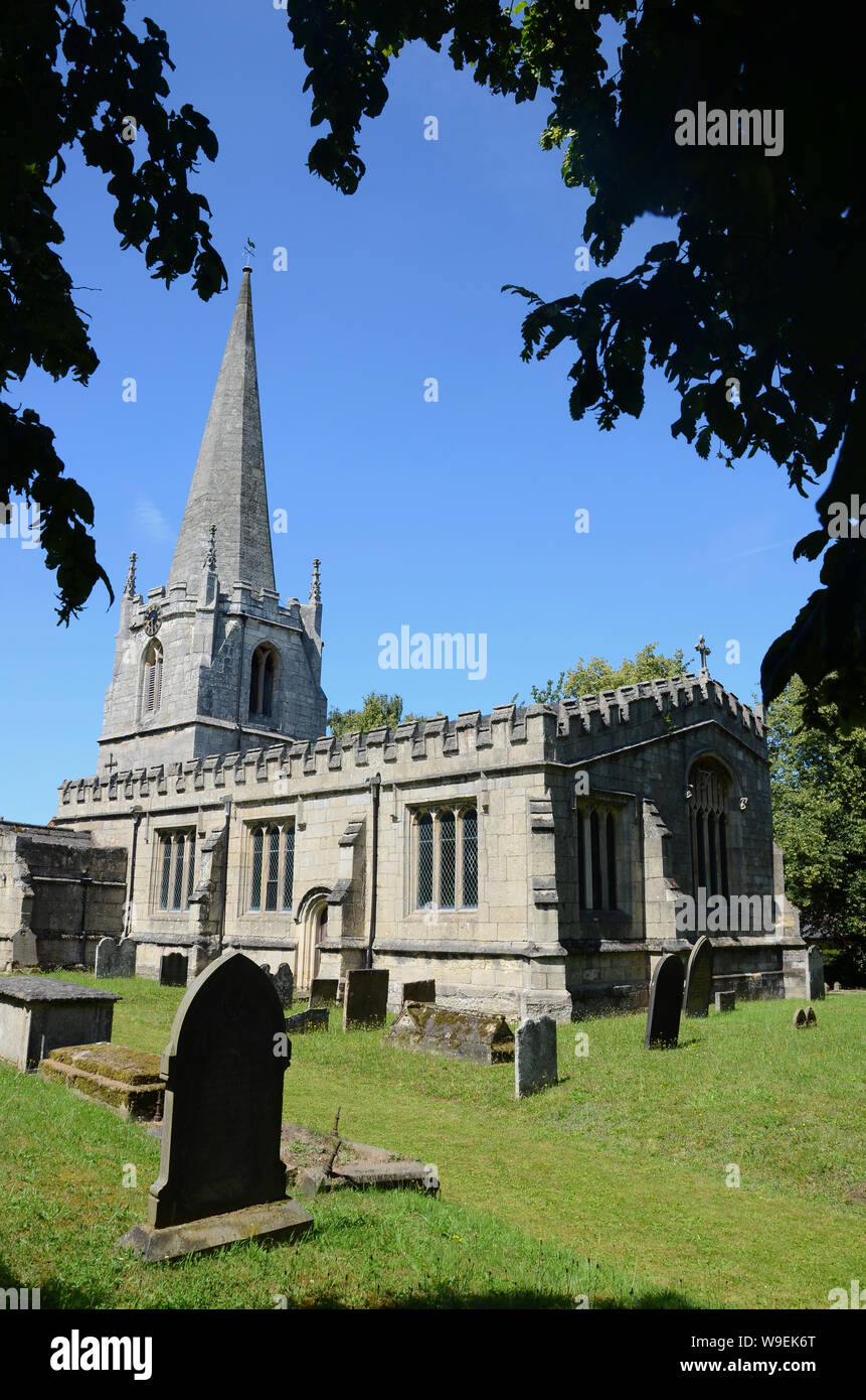 St Wilfrid's Church in the village of Scrooby, North Nottinghamshire ...