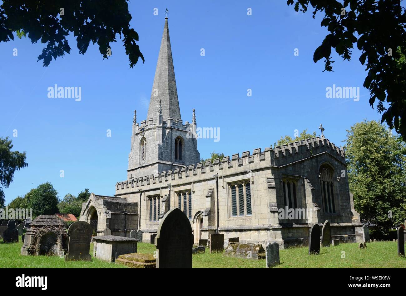 St Wilfrid's Church in the village of Scrooby, North Nottinghamshire ...