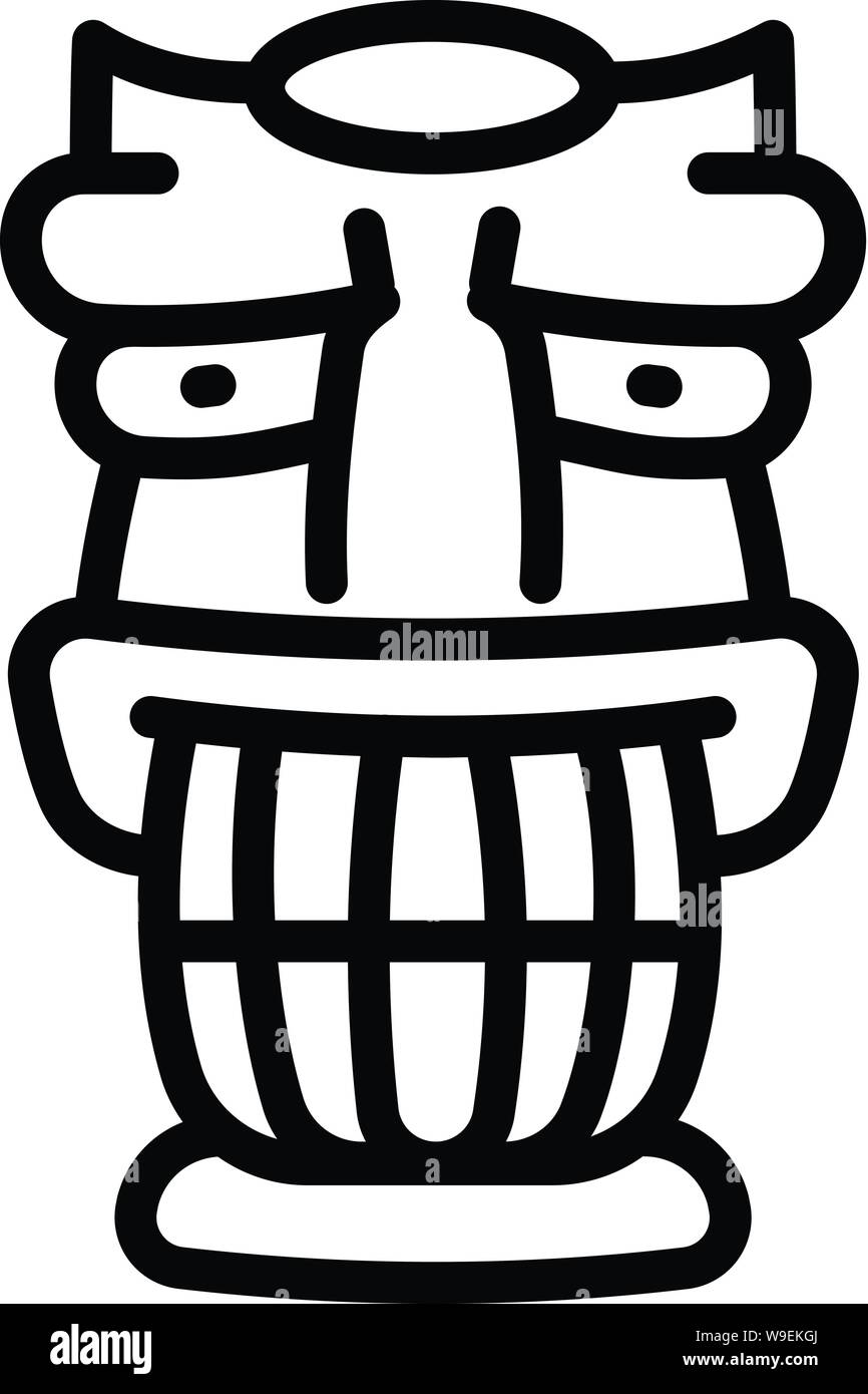 Statue idol icon. Outline statue idol vector icon for web design ...