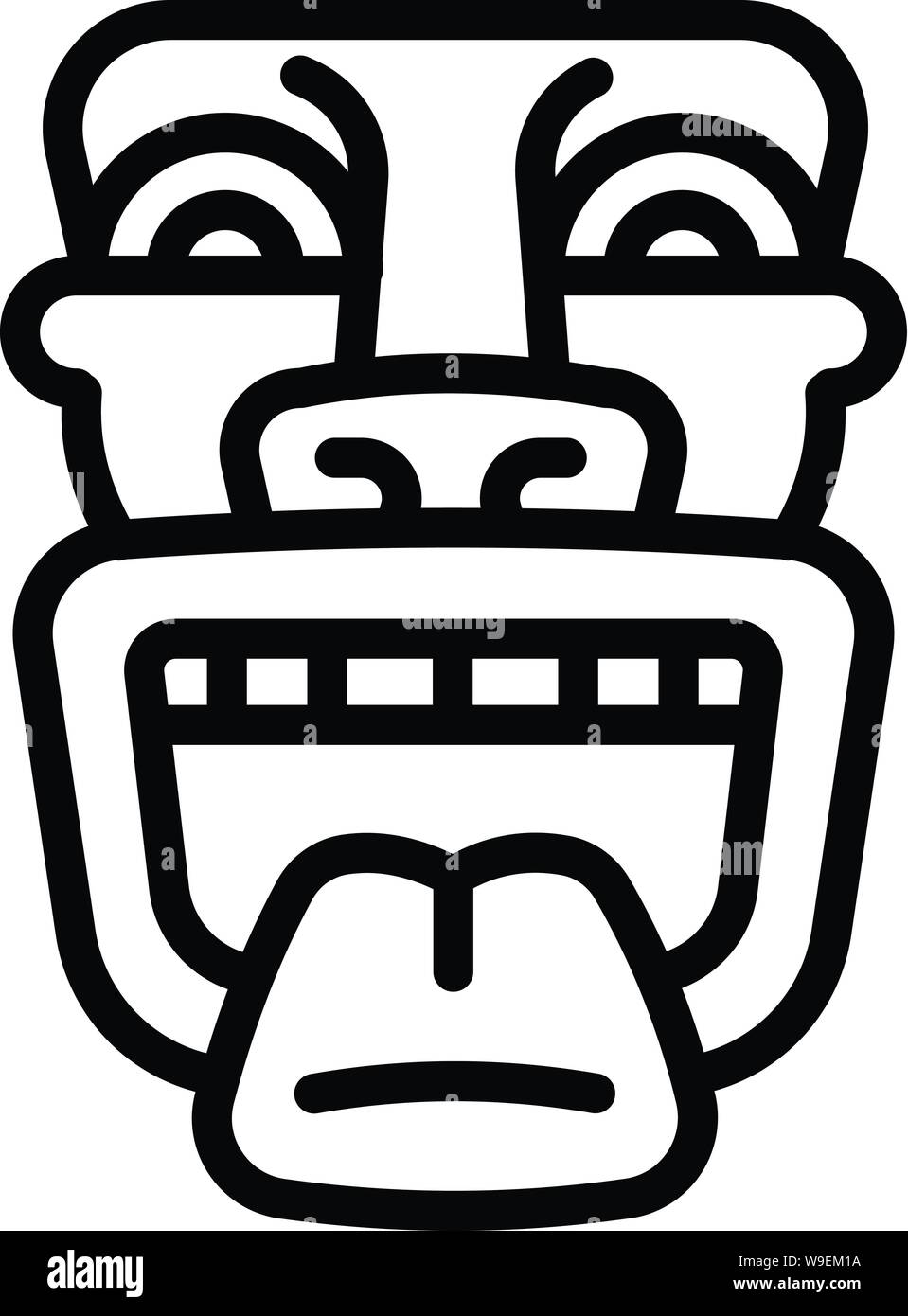 God idol icon. Outline god idol vector icon for web design isolated on ...