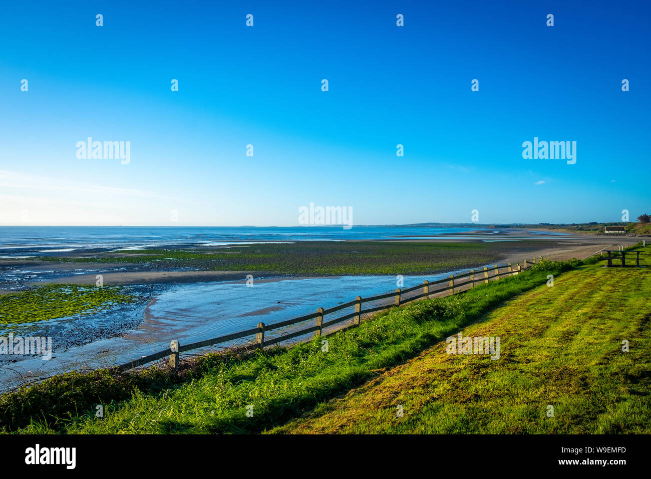 wonderful landscape at the sandy beach of Laytown, Co Meath, Ireland ...
