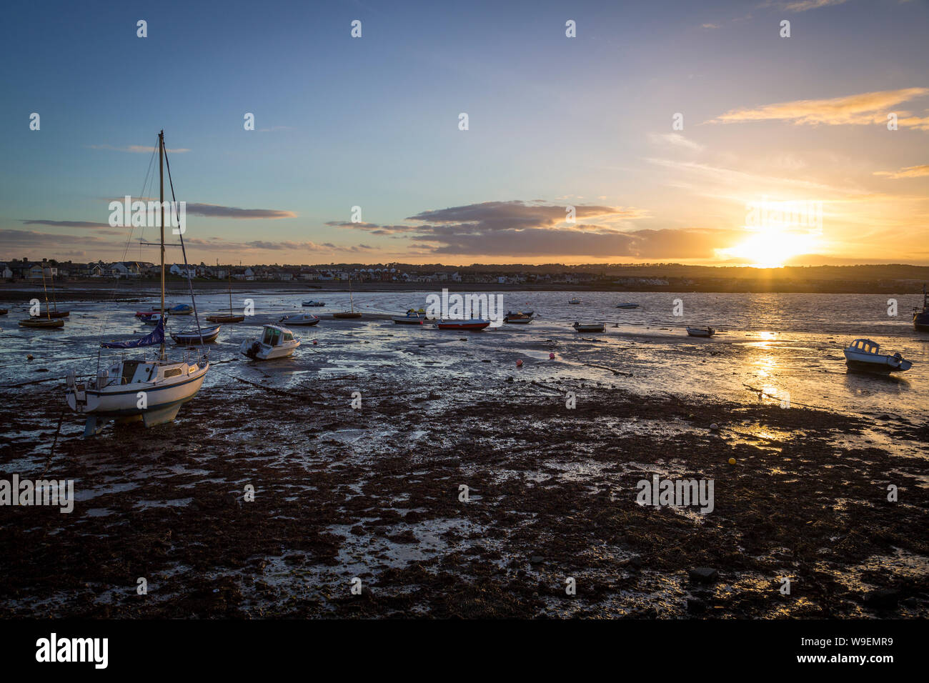 colorful sunset at Skerries, Co Dublin, Ireland Stock Photo - Alamy