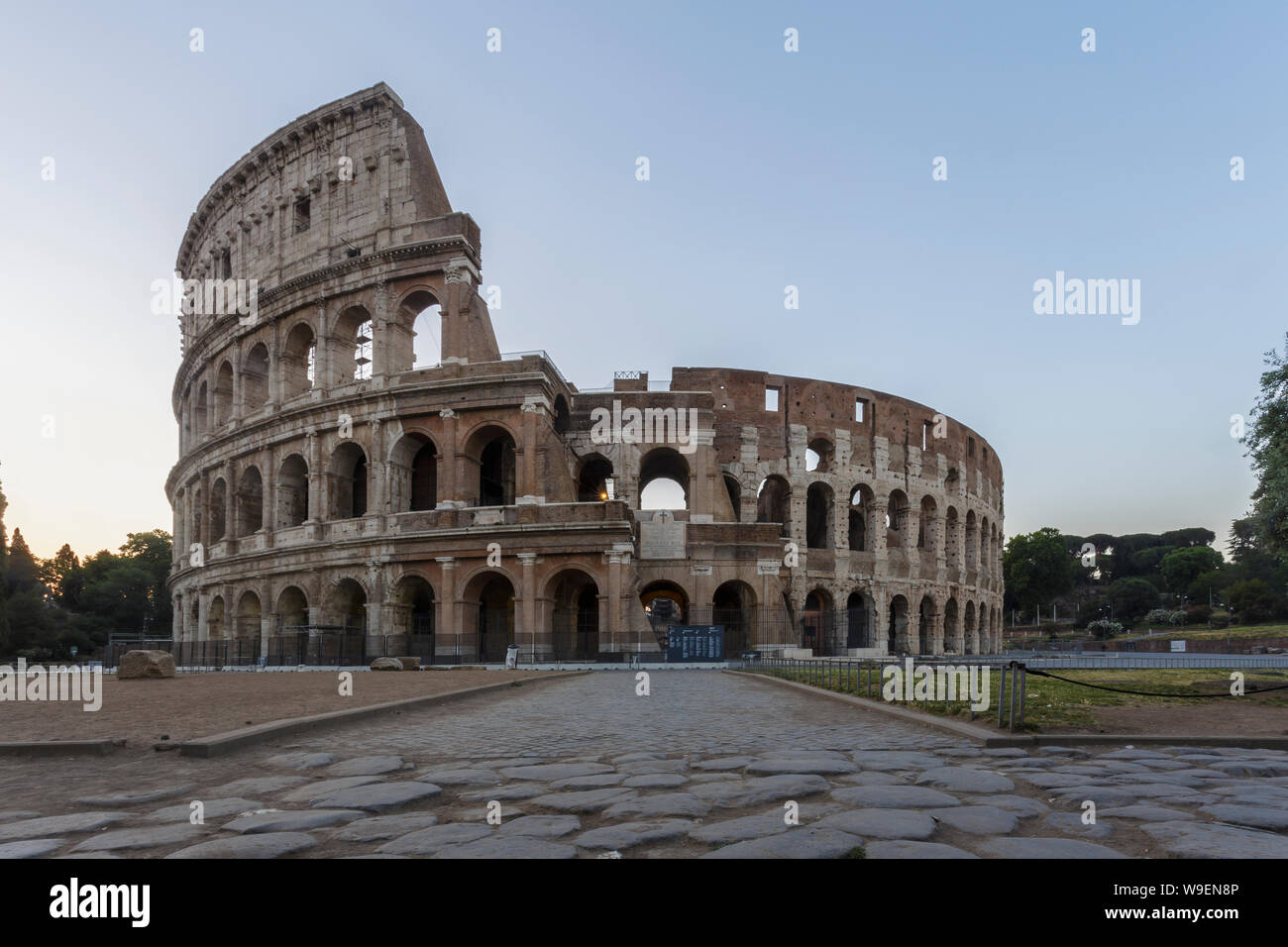 The Roman Colosseum in Rome. The Roman Colosseum in Rome. The arena ...