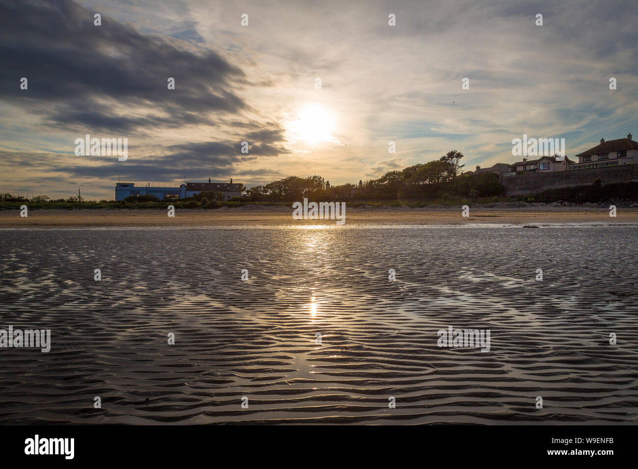 colorful sunset at Skerries, Co Dublin, Ireland Stock Photo - Alamy