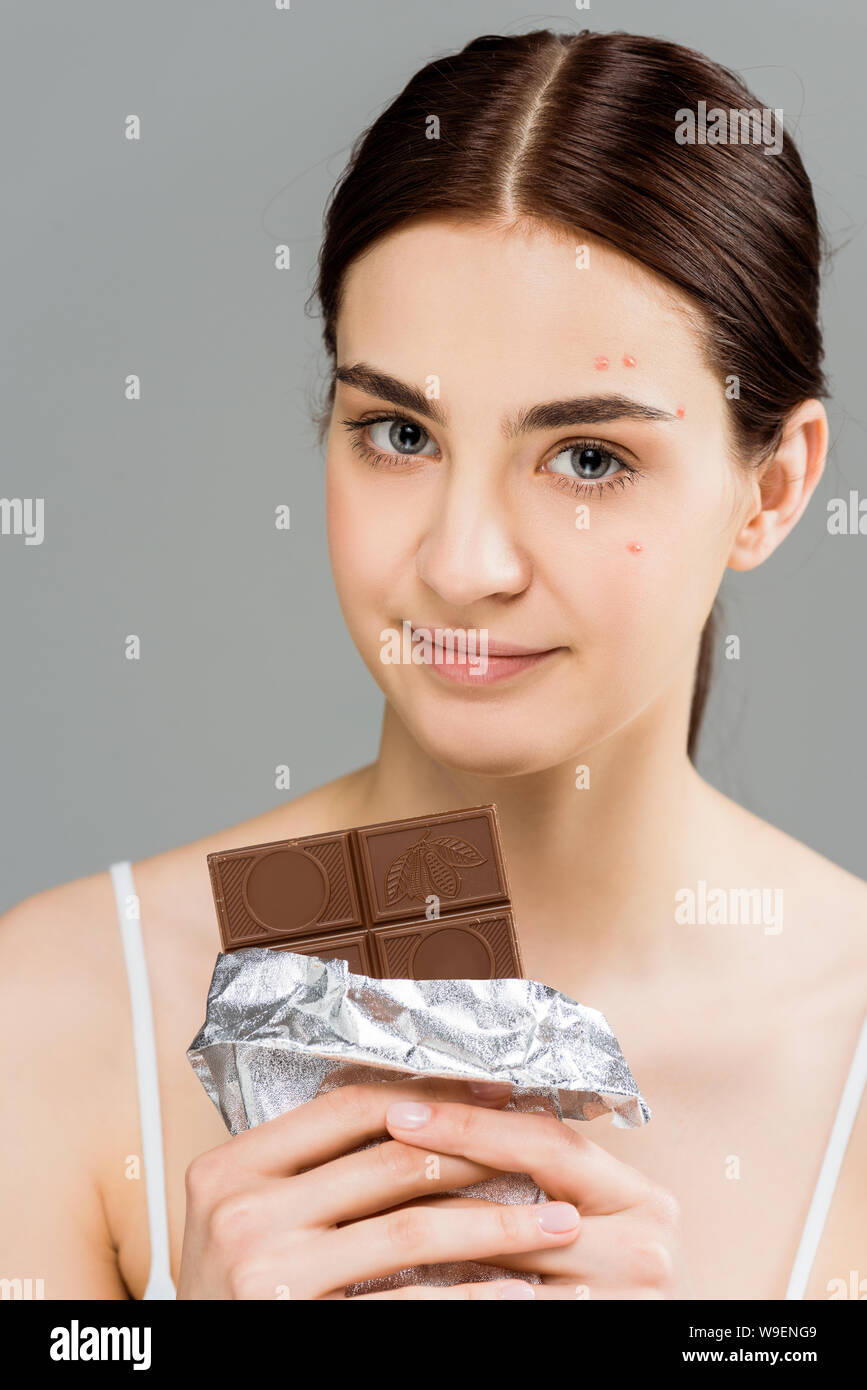 Chocolate on adult face hi-res stock photography and images - Alamy