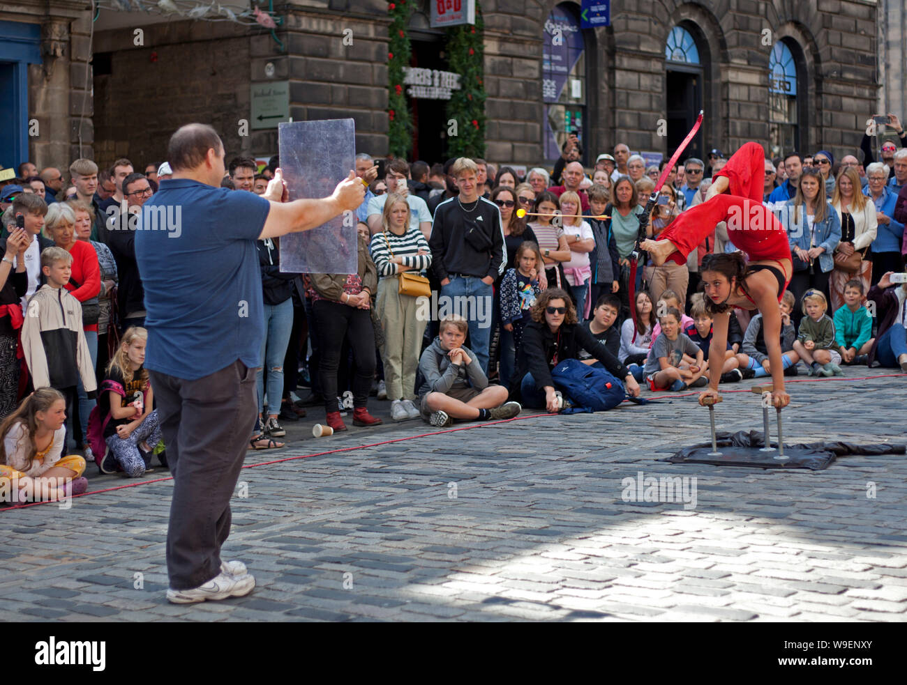 Edinburgh Fringe, Scotland, UK. 13th August 2019. Shannen female street ...