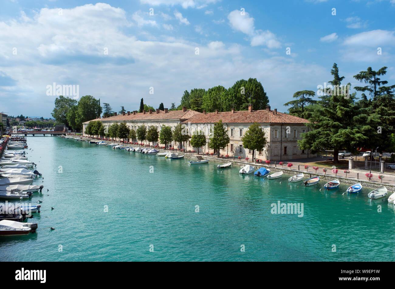 10, July, 2019 - Peschiera del Garda, Italy: The beautiful historical ...