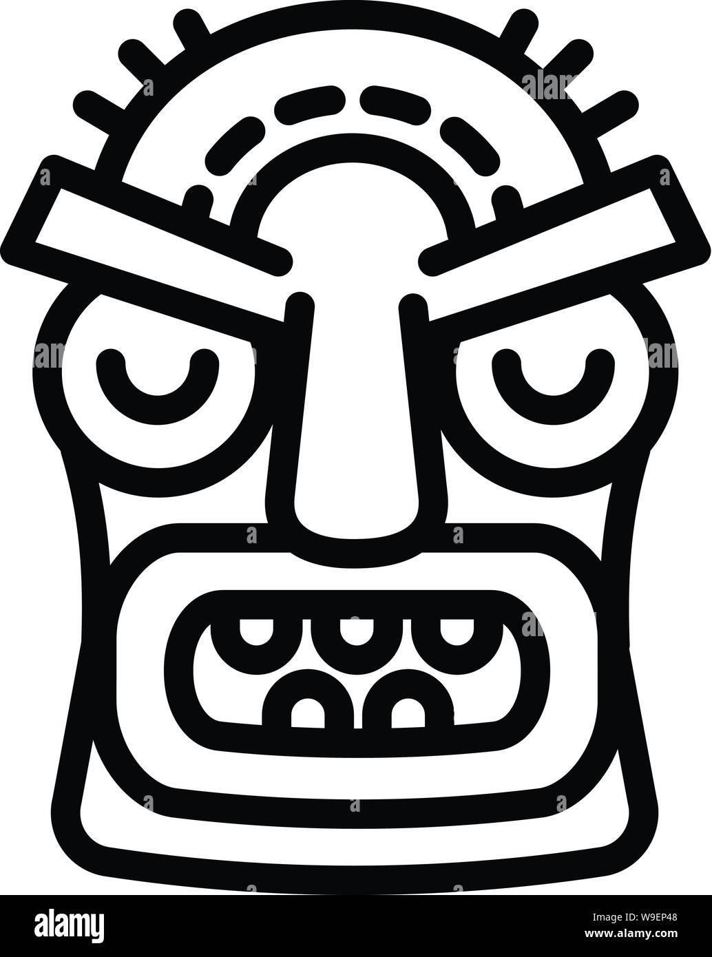 Ancient idol icon. Outline ancient idol vector icon for web design ...