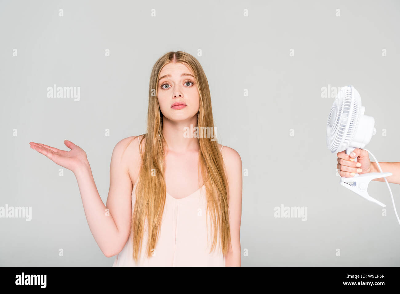 Two electric fan hi-res stock photography and images - Alamy