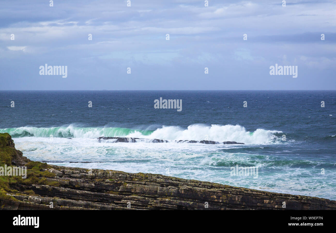 Atlantic Ocean Mullaghmore Co Sligo Ireland High Resolution Stock ...