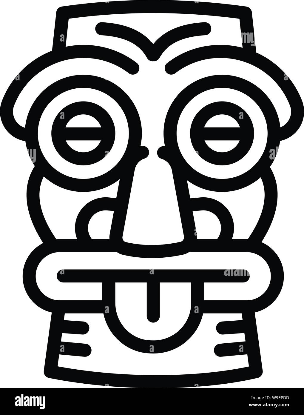 Tropical idol icon. Outline tropical idol vector icon for web design ...