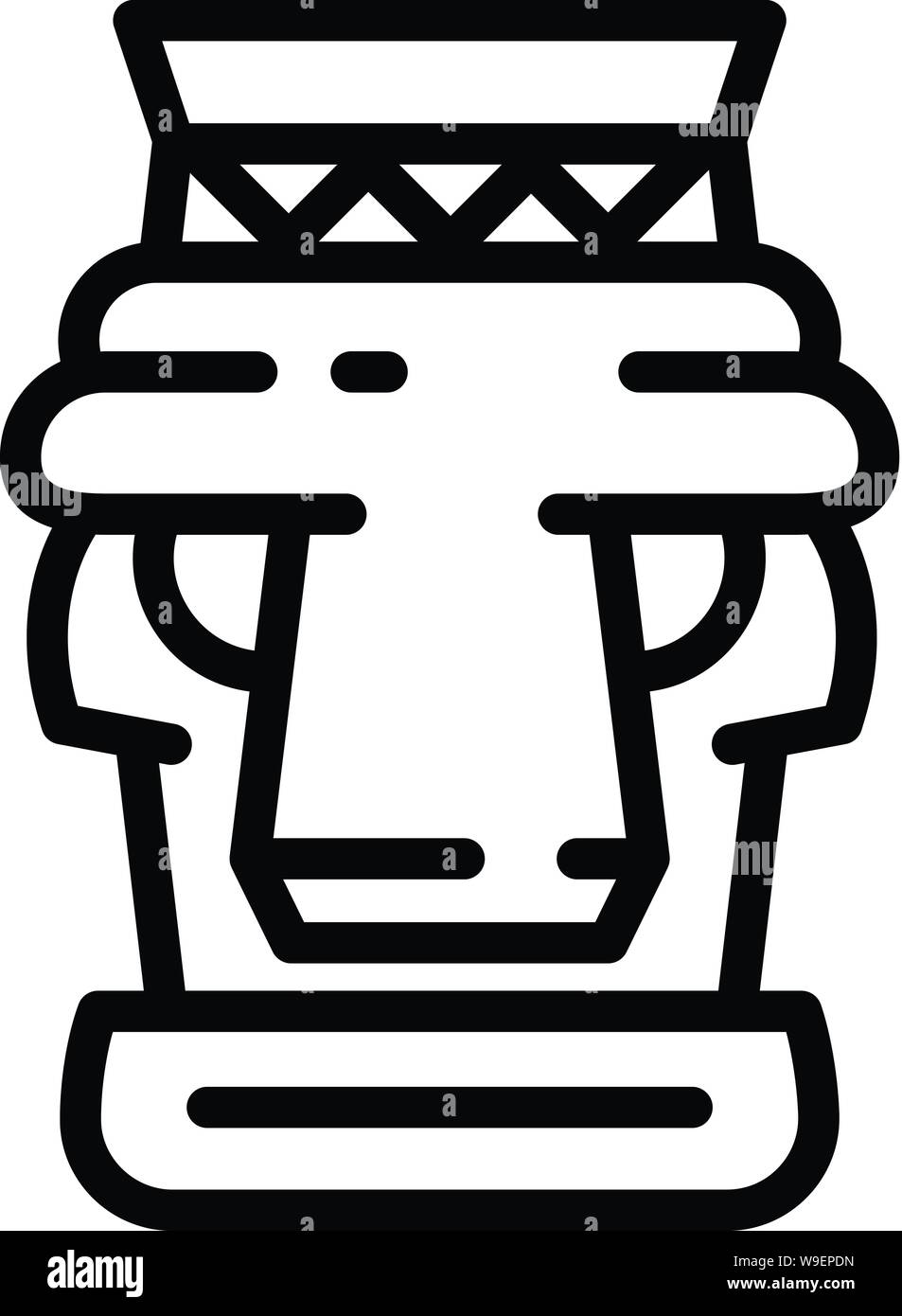 Tradition idol icon. Outline tradition idol vector icon for web design ...