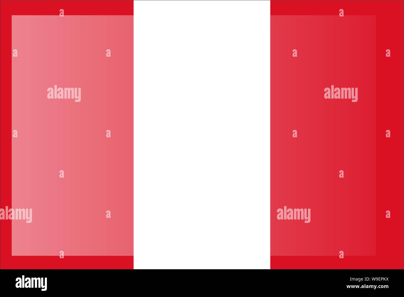 State flag of Peru. Accurate dimensions, elements proportions and ...