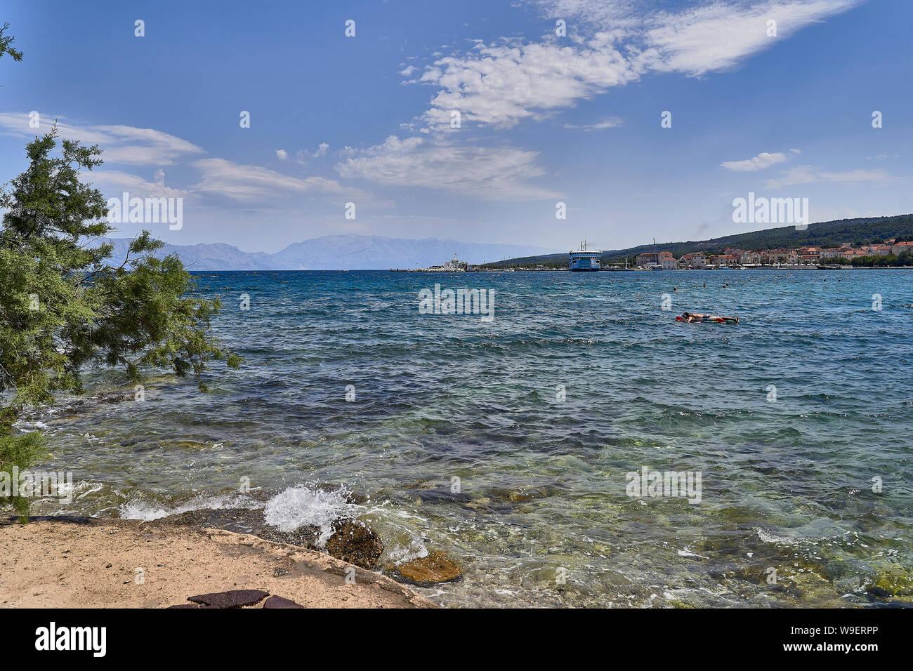 Beach on the area of Sutivan . Brac Island. Croatia Stock Photo - Alamy