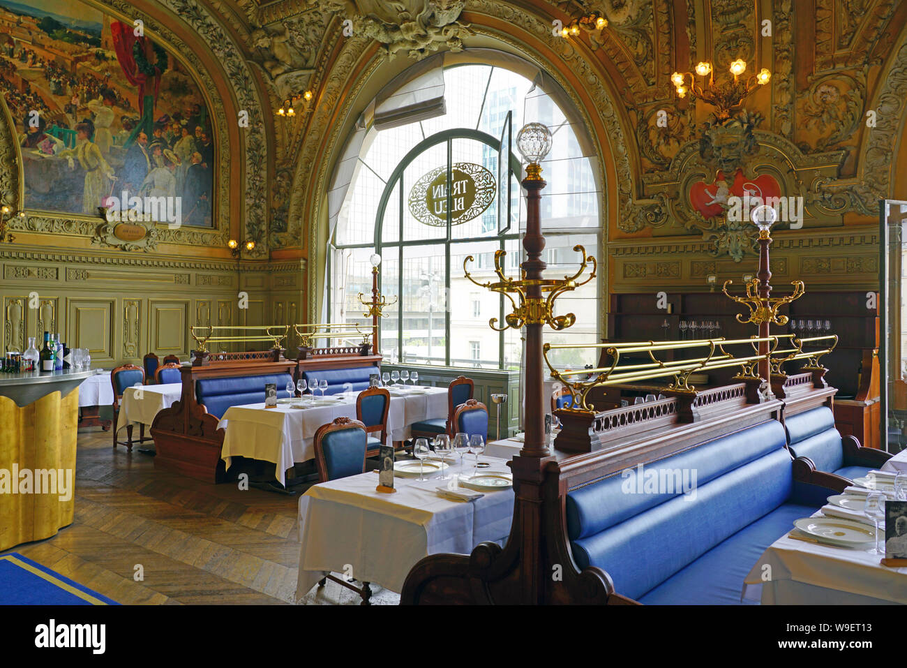 PARIS, FRANCE -20 JUL 2019- View of the landmark Belle Epoque Le Train ...