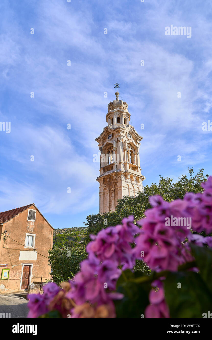 Buildings in Lozisca . Brac island. Croatia Stock Photo - Alamy