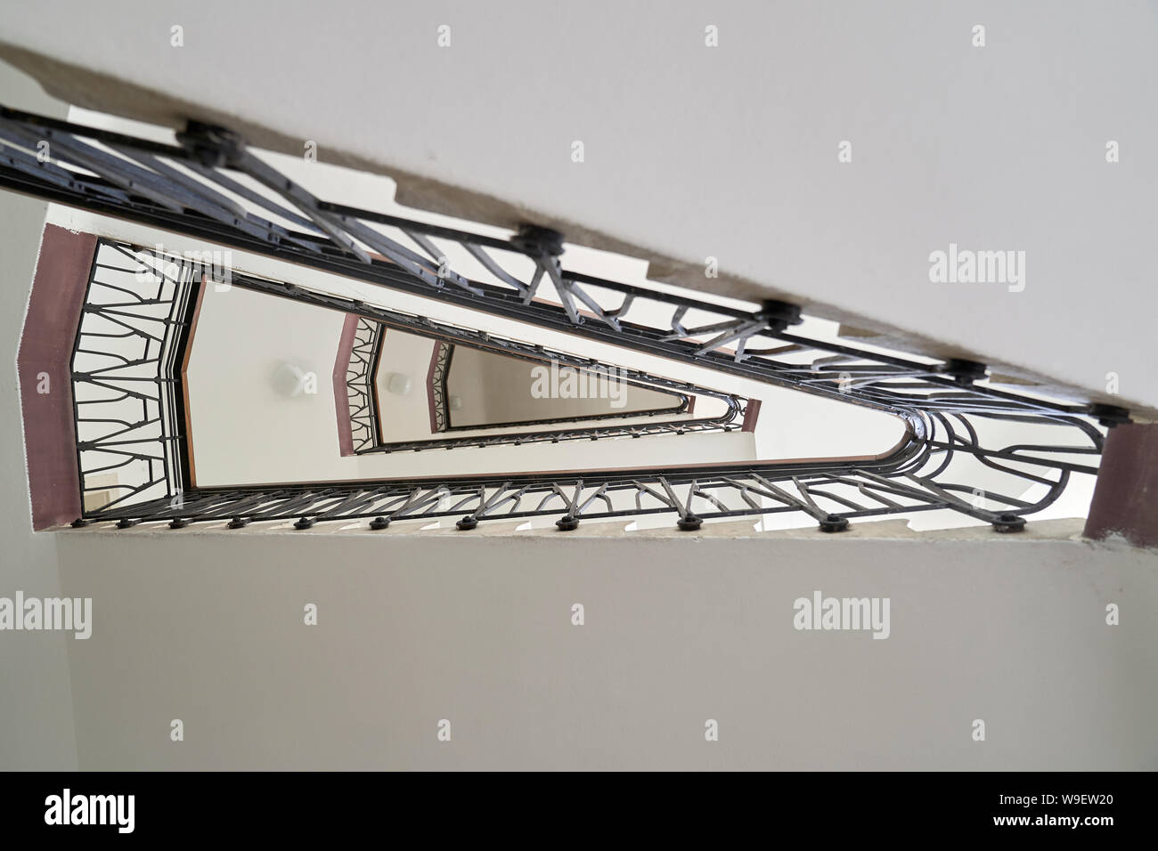 Indoor stairs in a building Stock Photo - Alamy