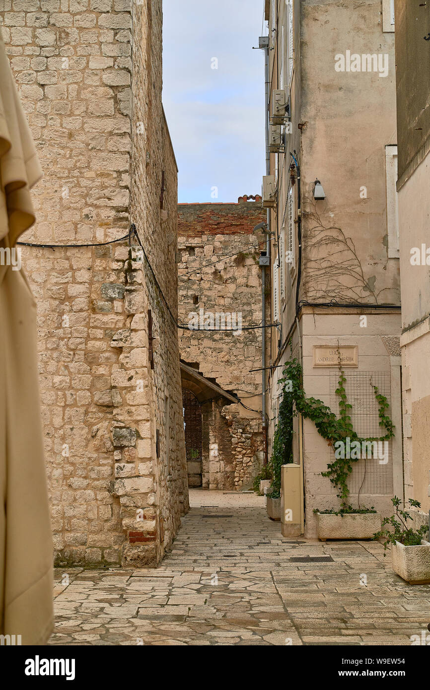 Streets of Split city. Croatia Stock Photo - Alamy