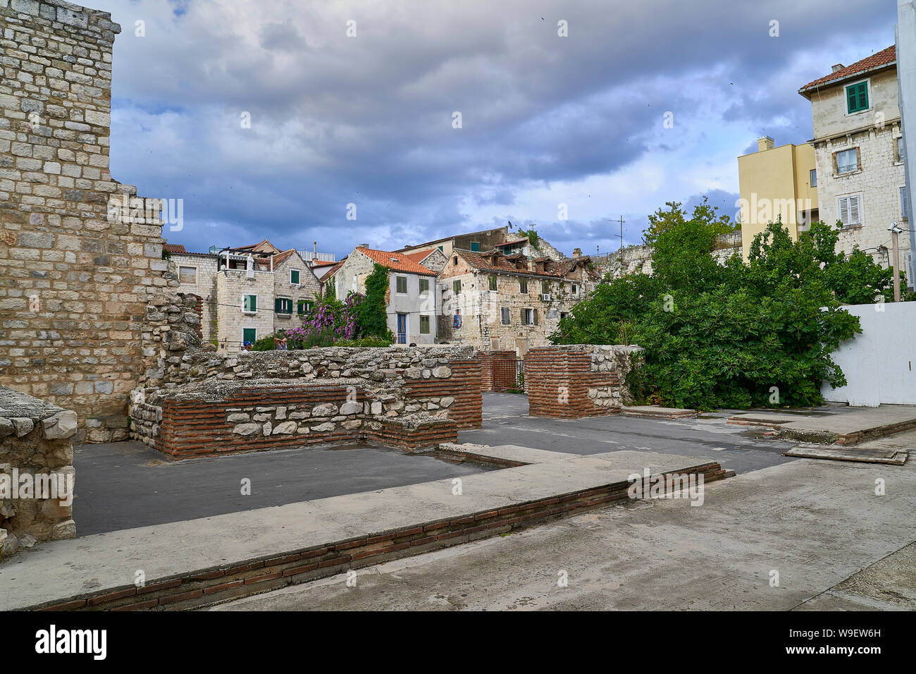 Streets of Split city. Croatia Stock Photo - Alamy