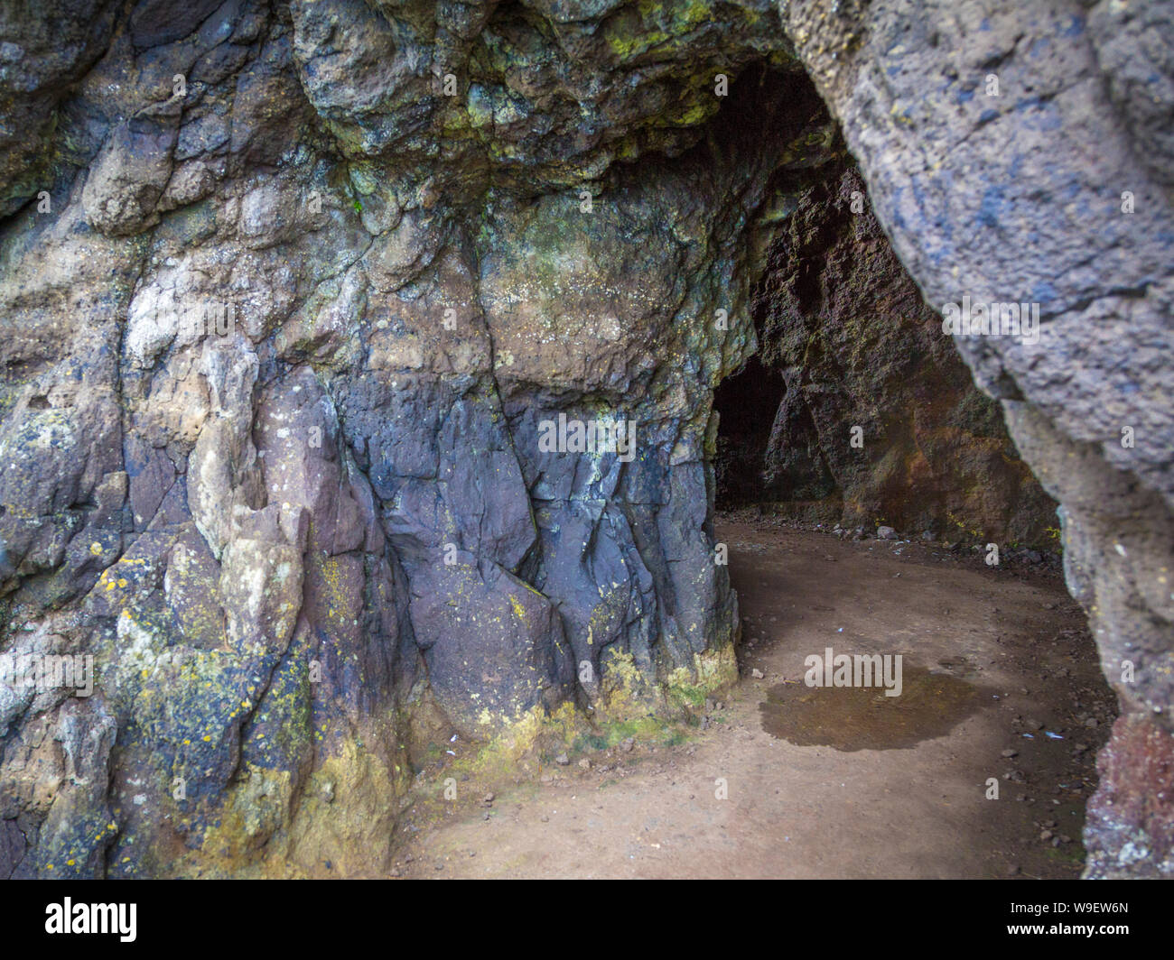 spectacular cliff walk at the Blackhead Lighthouse, Co Antrim, Northern ...