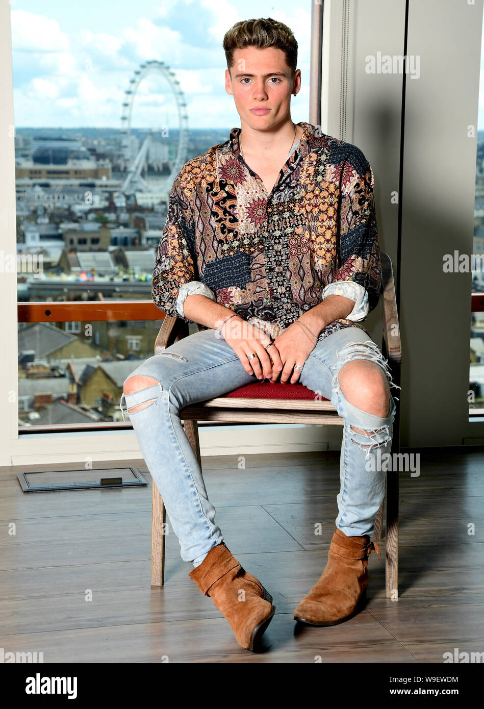 Angus Findlay is pictured as the Made in Chelsea cast came together ...