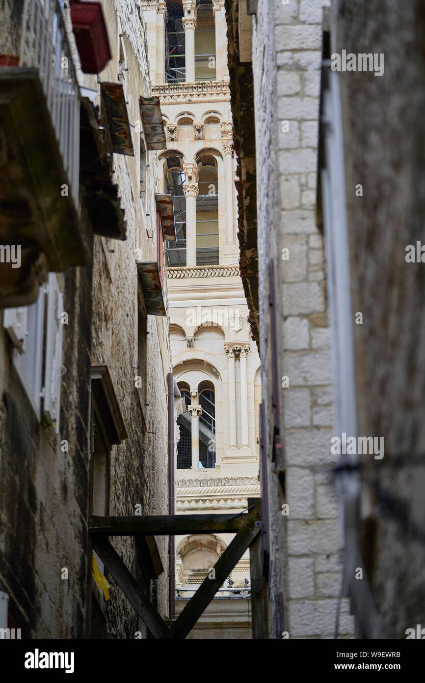 Streets of Split city. Croatia Stock Photo - Alamy