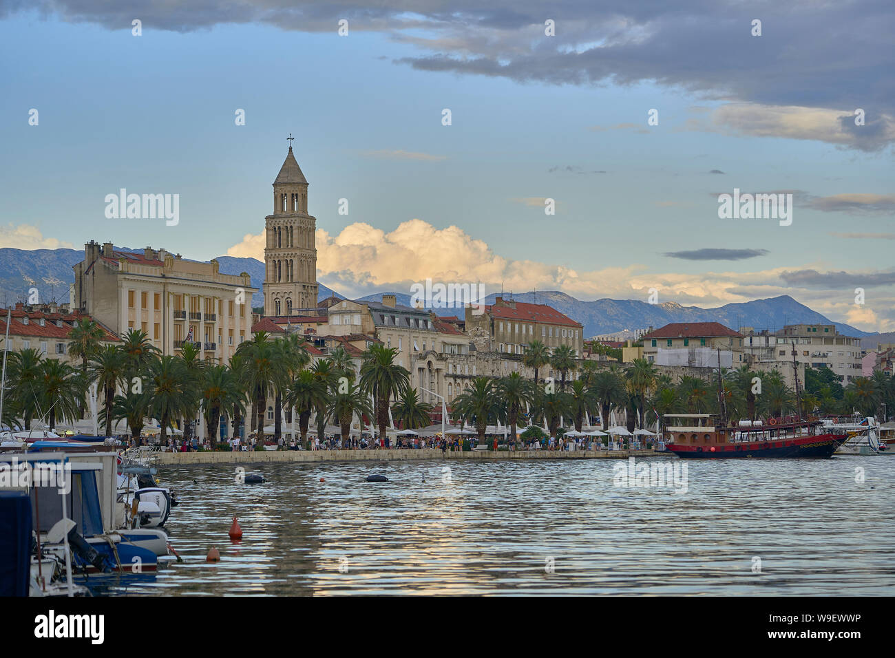 Streets of Split city. Croatia Stock Photo - Alamy