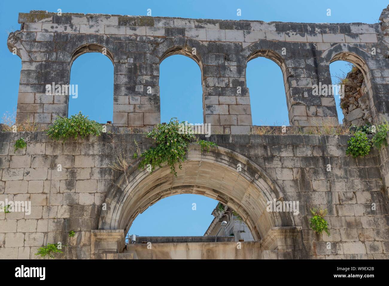 Old roman palace in Split in Croatia Stock Photo - Alamy
