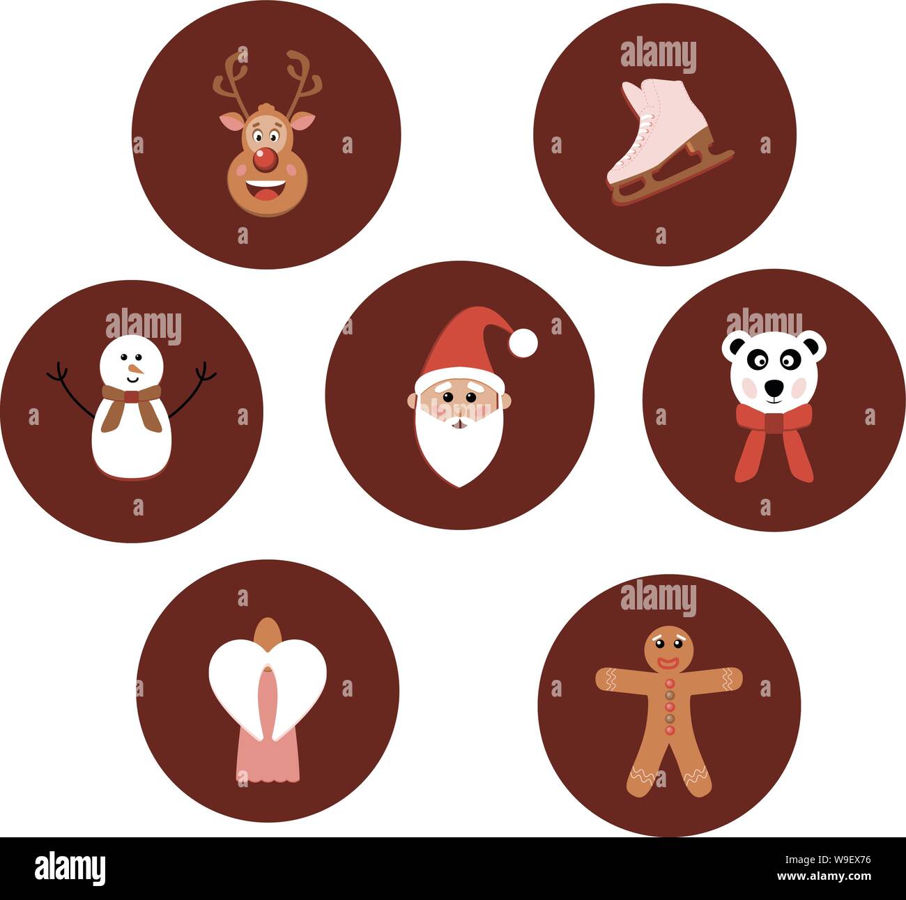 Christmas gingerbread snowman Stock Vector Images - Alamy
