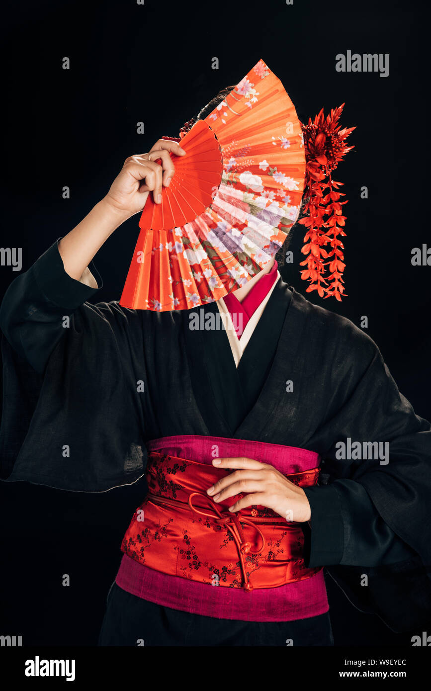 Fan in front of face hi-res stock photography and images - Alamy